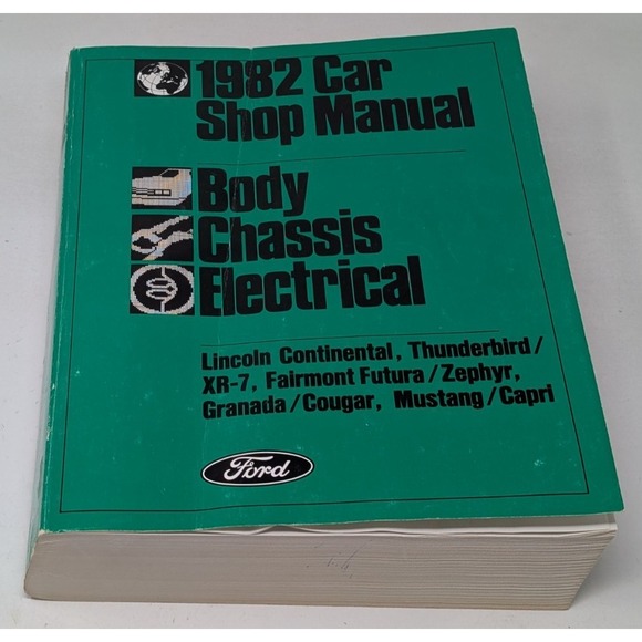 Accents | 1982 Ford Mustang Thunderbird Body Chassis Electrical Service ...